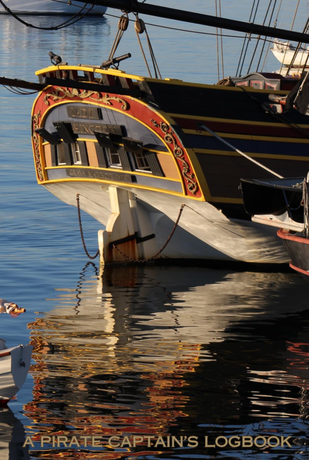 A PIRATE CAPTAIN'S LOGBOOK: Pirate Ship Themed Blank Lined Journal ...