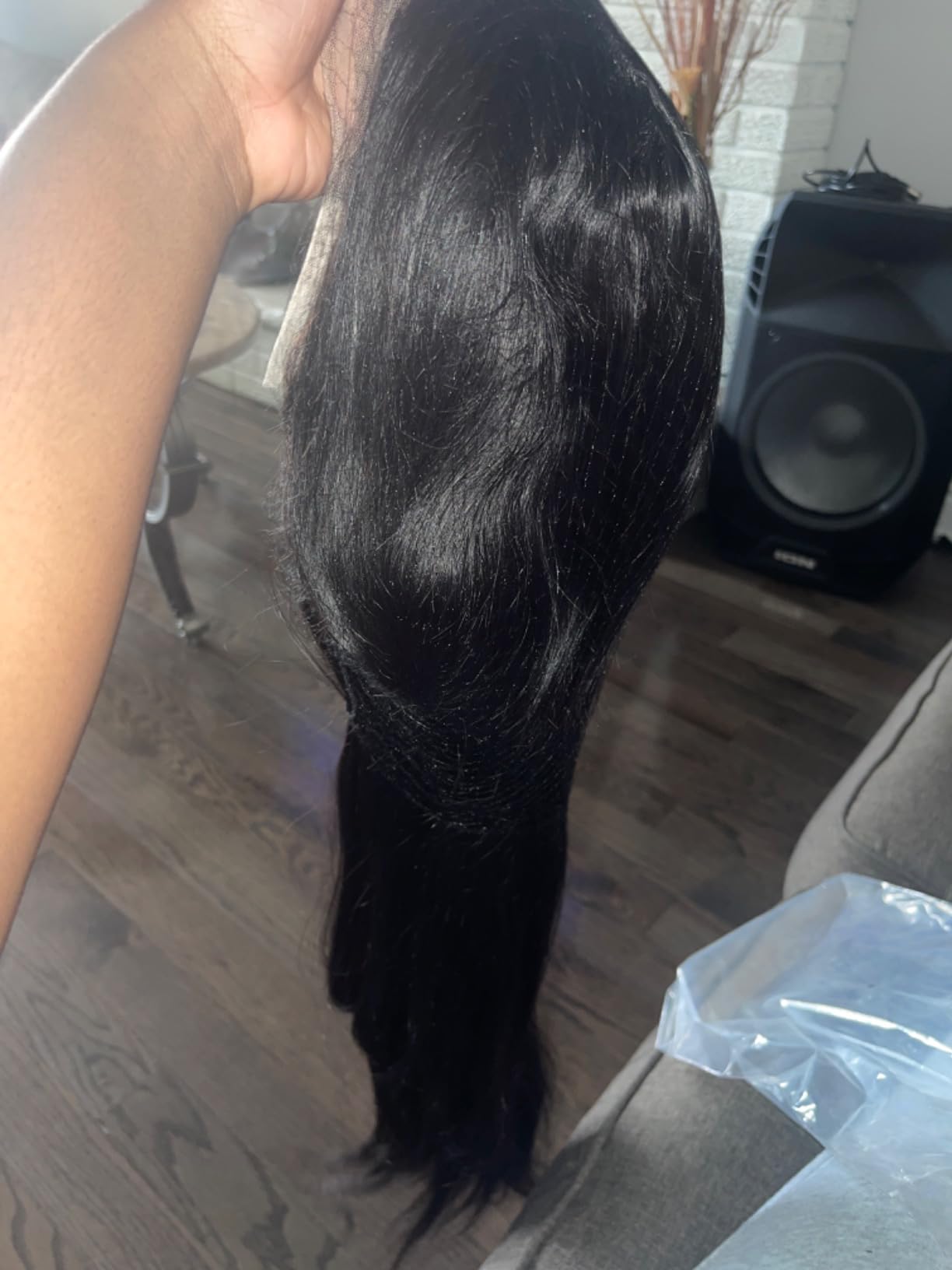 SUPER STYLE 13x4 Straight Lace Front Wigs 26 Inch Human Hair Pre ...