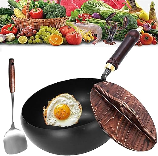 Amazon.com: Japanese Iron Pan, Uncoated Iron Pan, Japanese Hand Forged ...