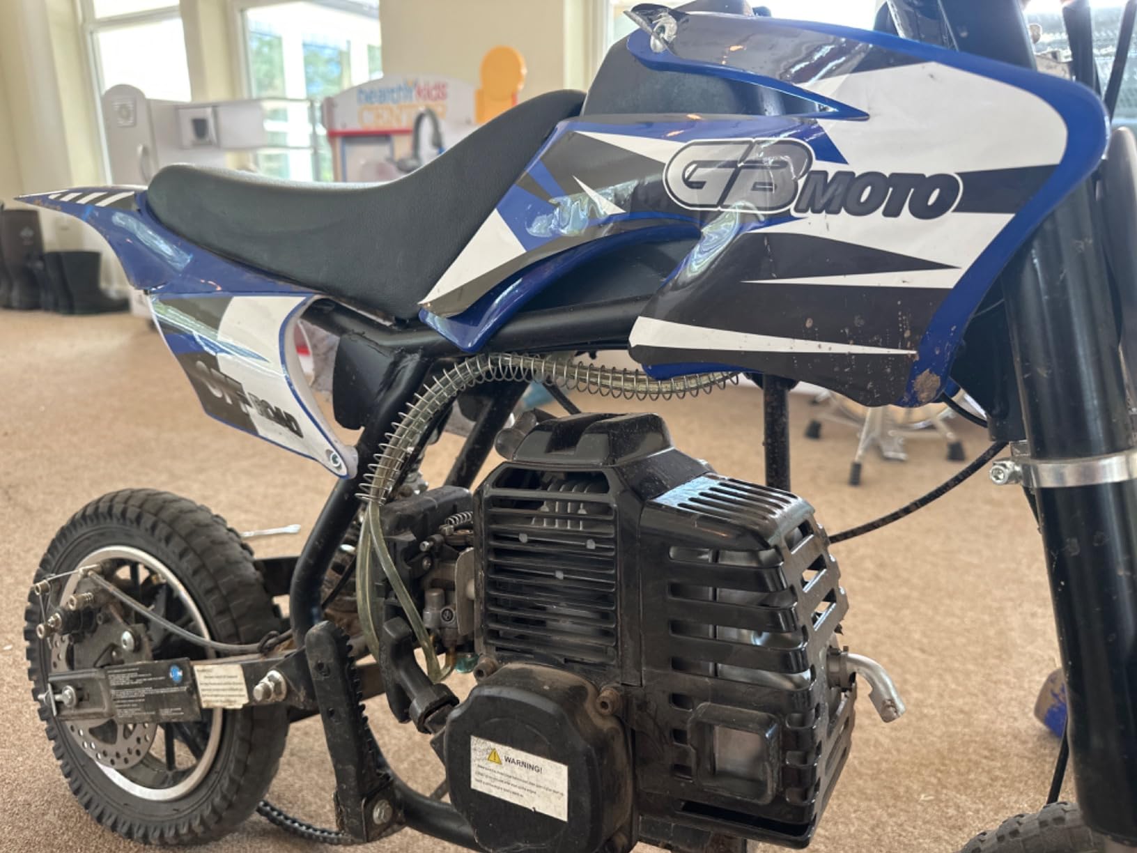 $27/mo - Finance HOVER HEART Mini Kid Dirt Bike, DB001 Model 49 CC 2-Stroke Gas Bike with Off ...