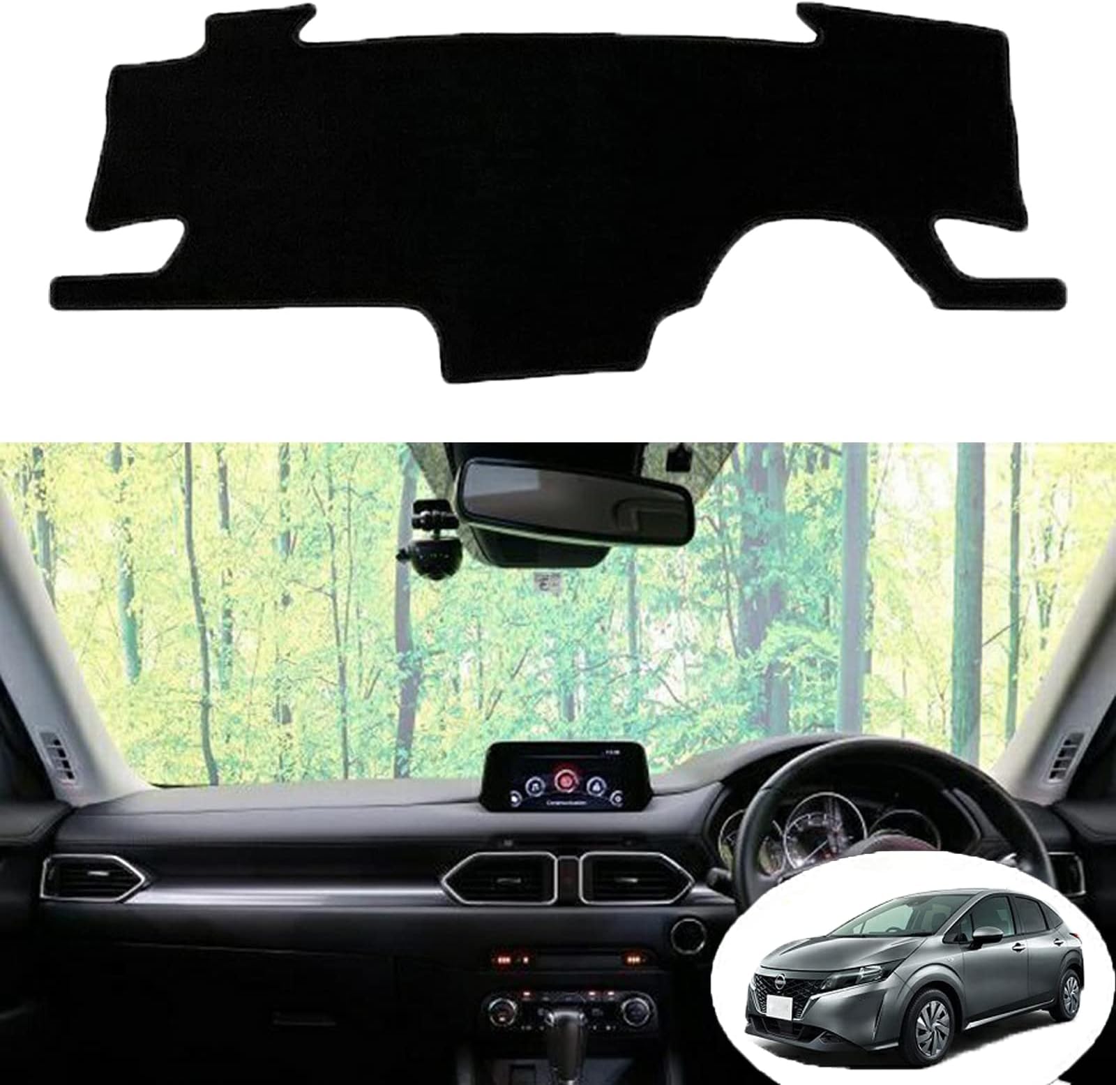Amazon | 日産 ノートe-POWER E13 ダッシュボードマット 車種専用設計 NISSAN NOTE E-POWER E13 日焼け防止 車内 ダッシュボードカバー ダッシュボード ...