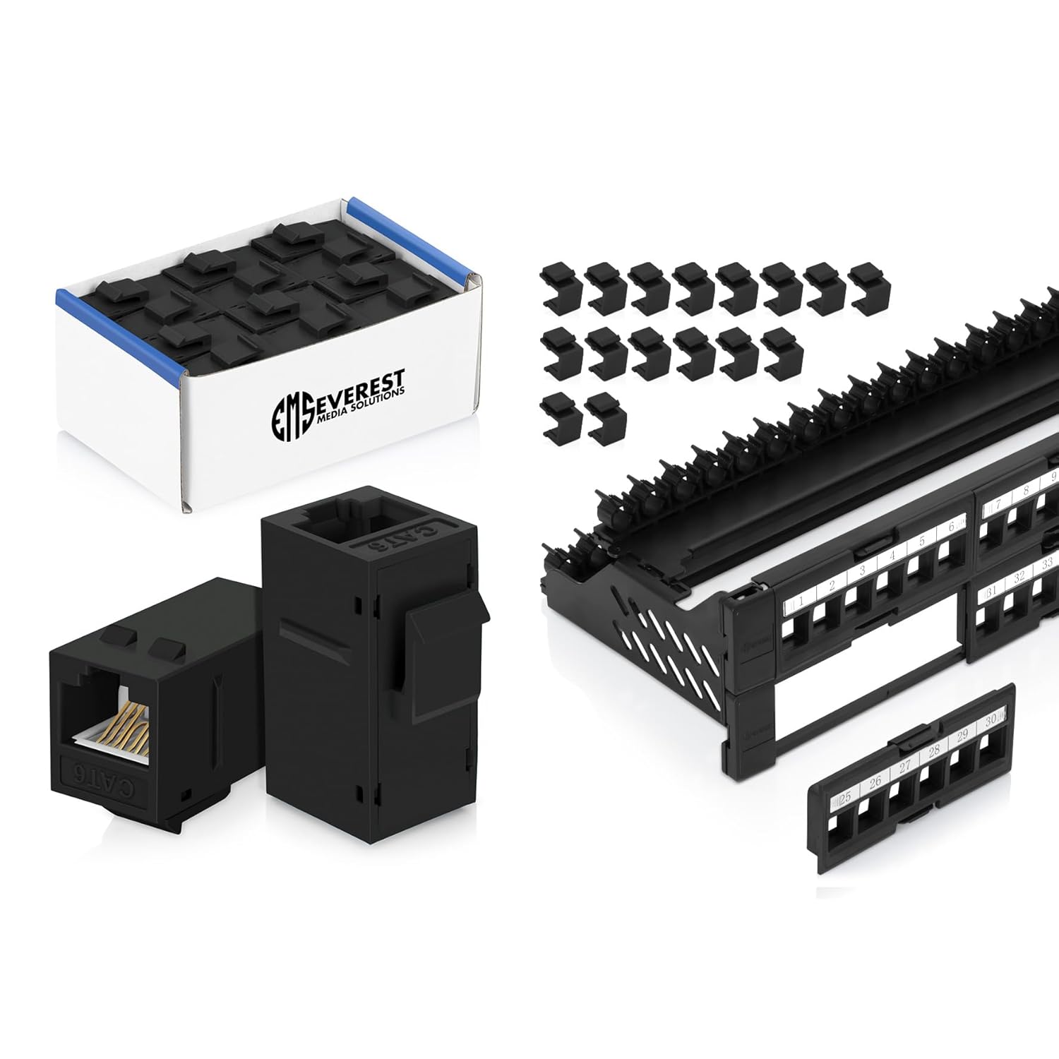 Amazon.com: Everest Media Solutions Bundle – 2 Items: 48-Port Keystone ...