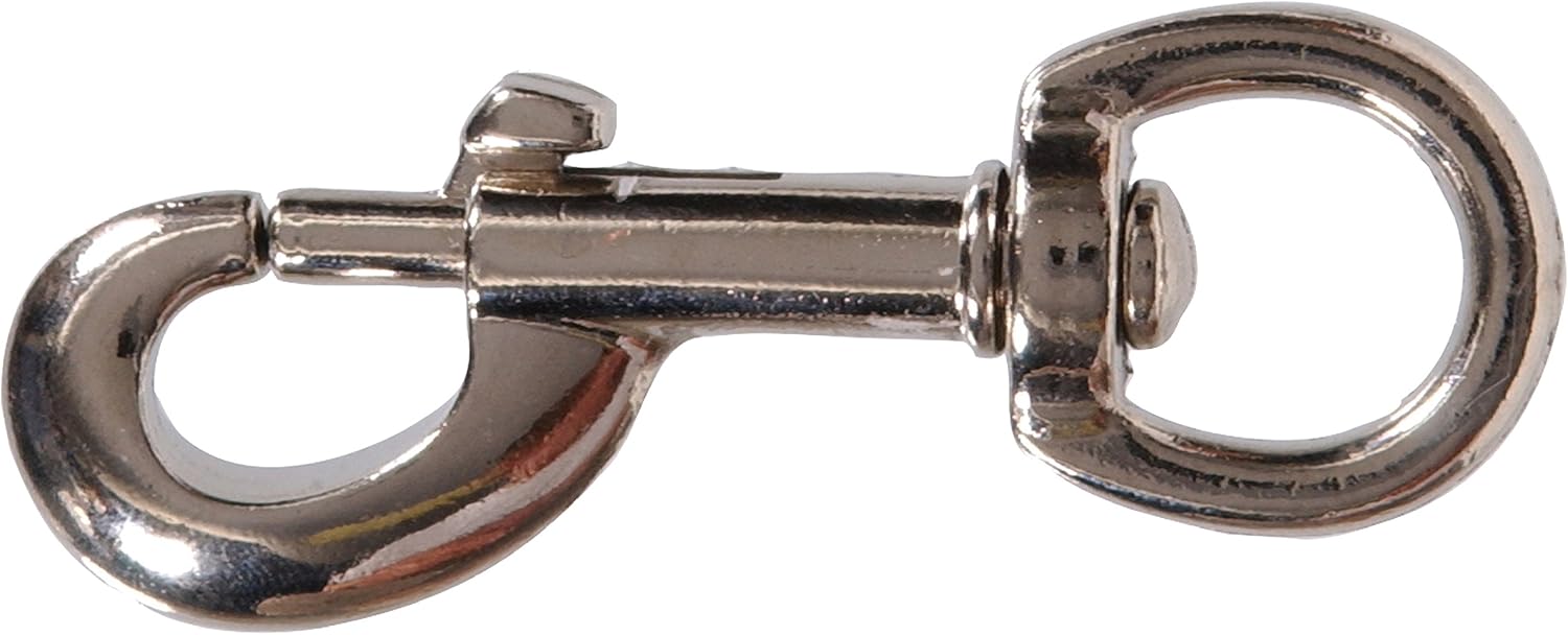 Amazon.com: Hardware Essentials Round Swivel Eye Bolt Snap Nickel (1/2 ...