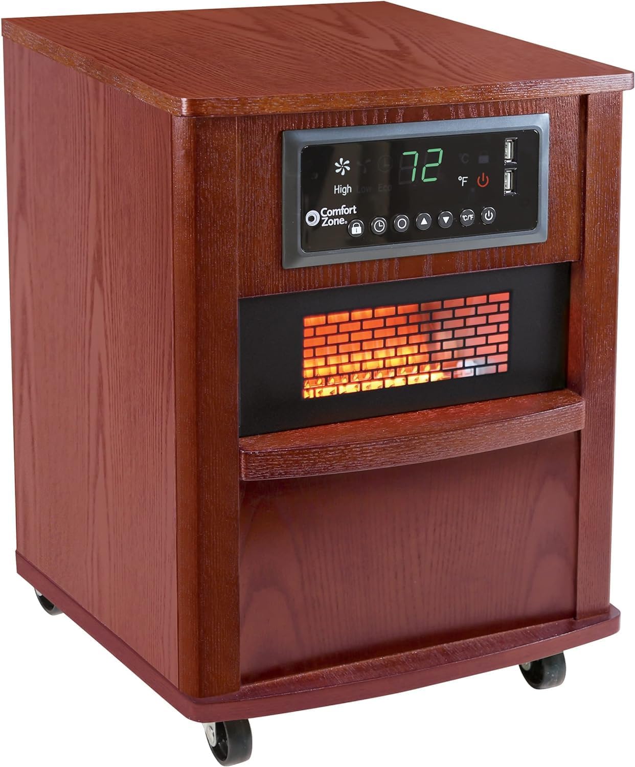 Amazon.com: Comfort Zone 20" Electric Premium Infrared Quartz Space ...