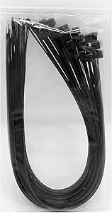 Amazon.com: 30Pcs Cable Zip Ties 450mm x 4.8mm / 18 x 0.19 Inch Self ...