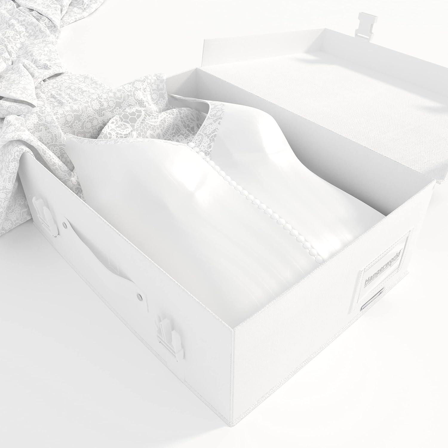 Amazon.com: HANGERWORLD Wedding Dress Storage Box Bridal Gown ...