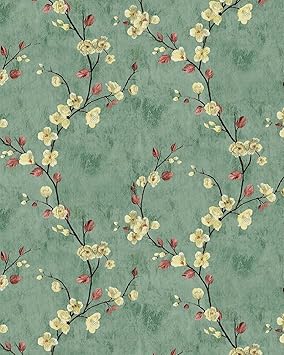 SOON AFTER Floral Peel and Stick Wallpaper 17.7”x120” Flower Tree ...