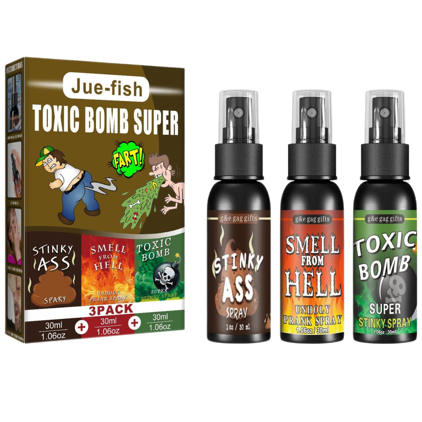 Fart Spray Fart Spray Extra Strong Super Stink Bomb Funny | Desertcart ...