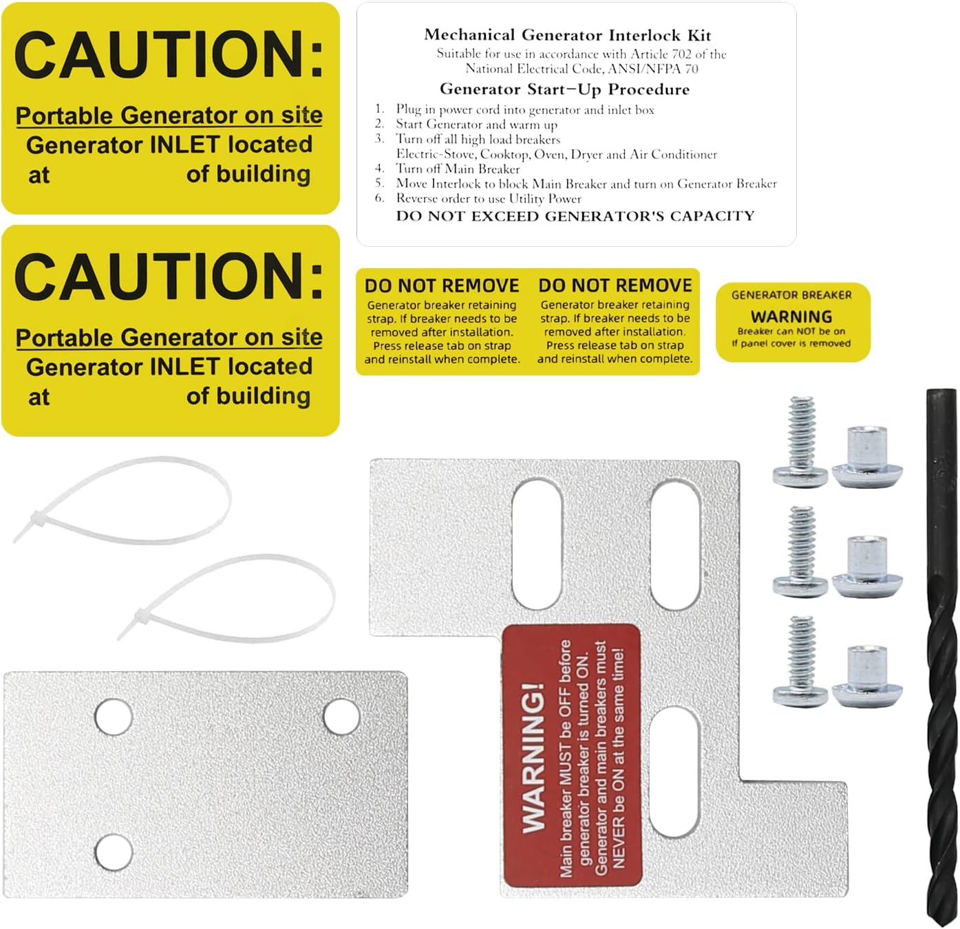 Saihisday Generator Interlock Kit Compatible with General Electric GE ...