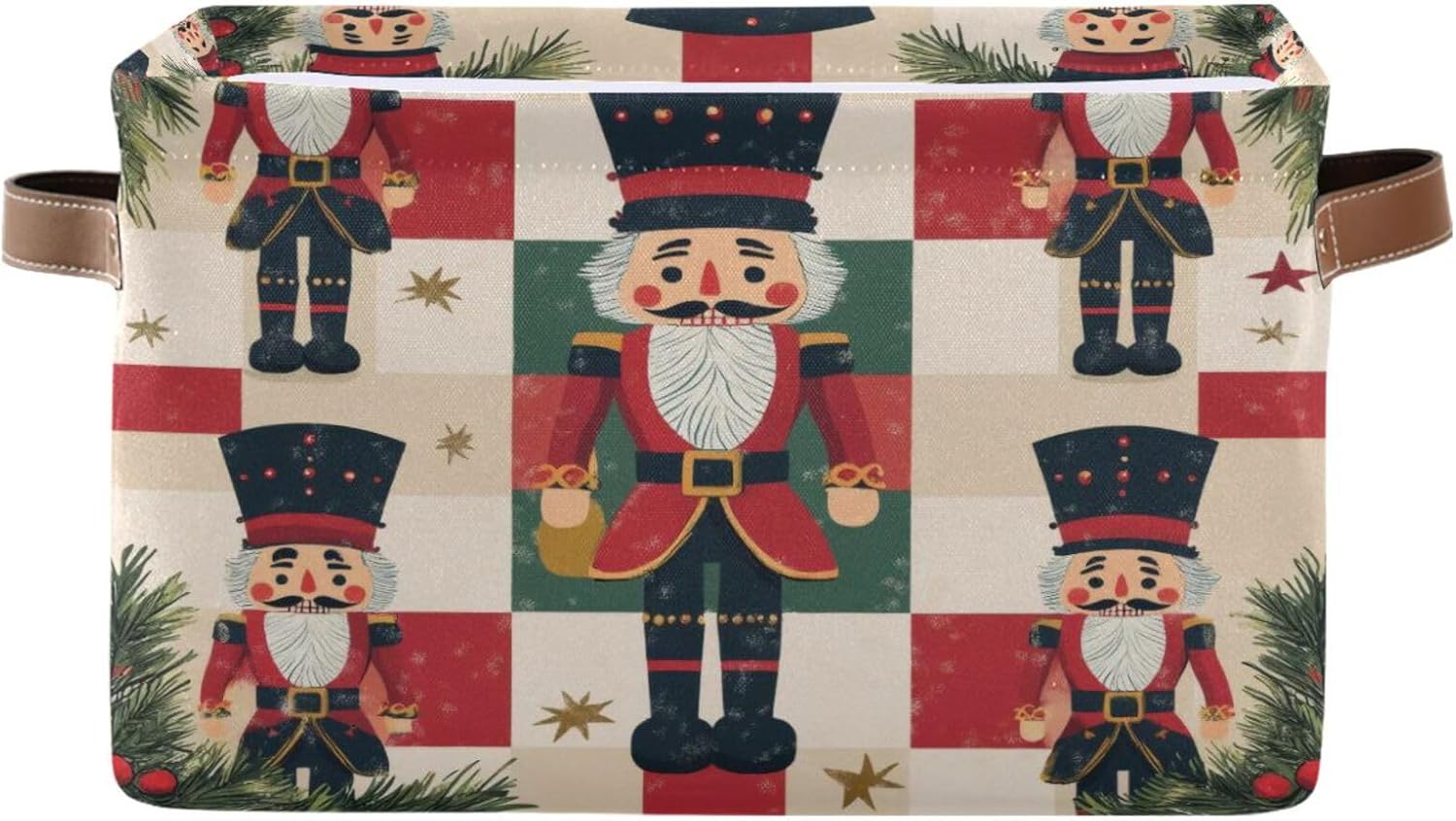 Amazon.com - Msyxl Christmas Nutcrackers Storage Bins Foldable Canvas ...