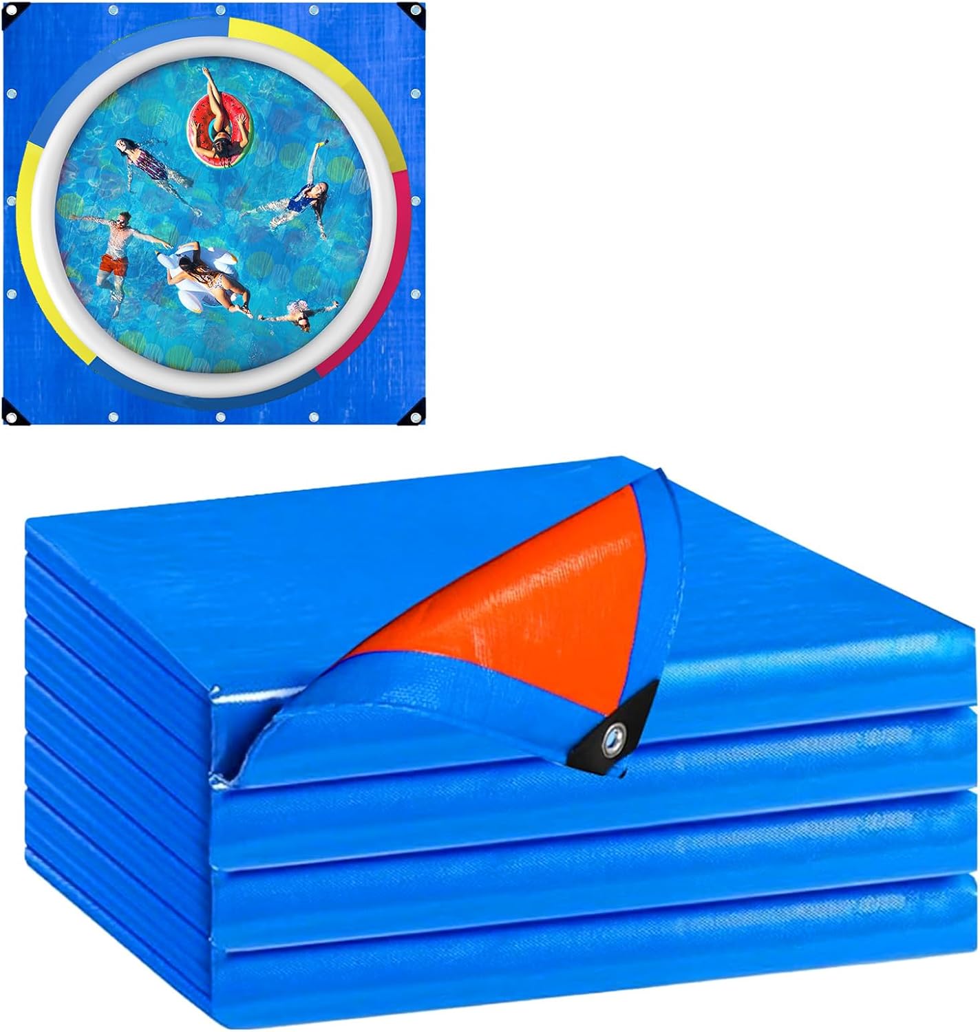 Pool Ground Mat, Thickened Rectangle Under Pool Mat For Outdoor, Heavy ...