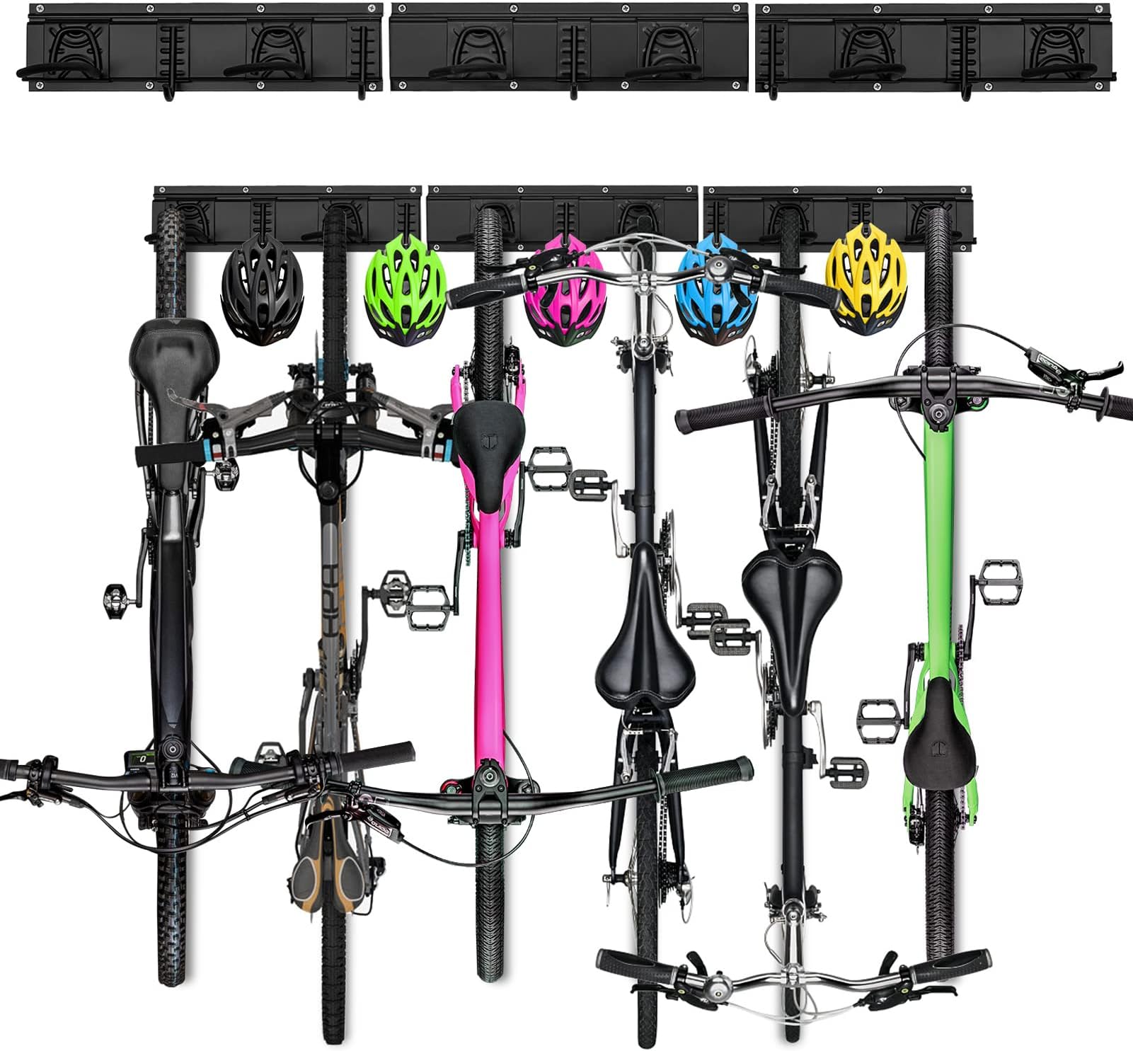 Gr8 Home Wall Mounted Folding 2 Bike Bicycle Cycle Storage Mount Rack ...