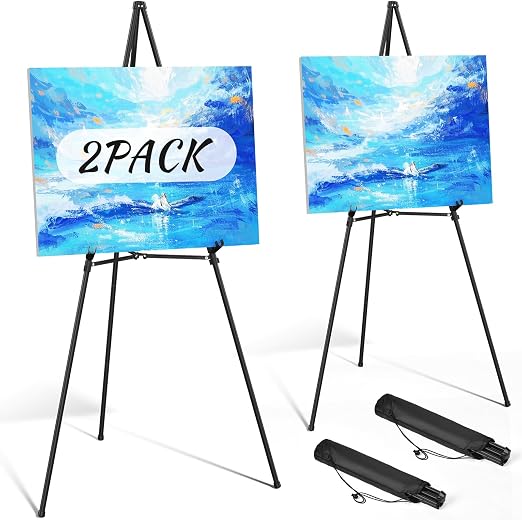 Amazon.com: Easel Stand for Sign 70" Adjustable,Portable Metal Easels ...
