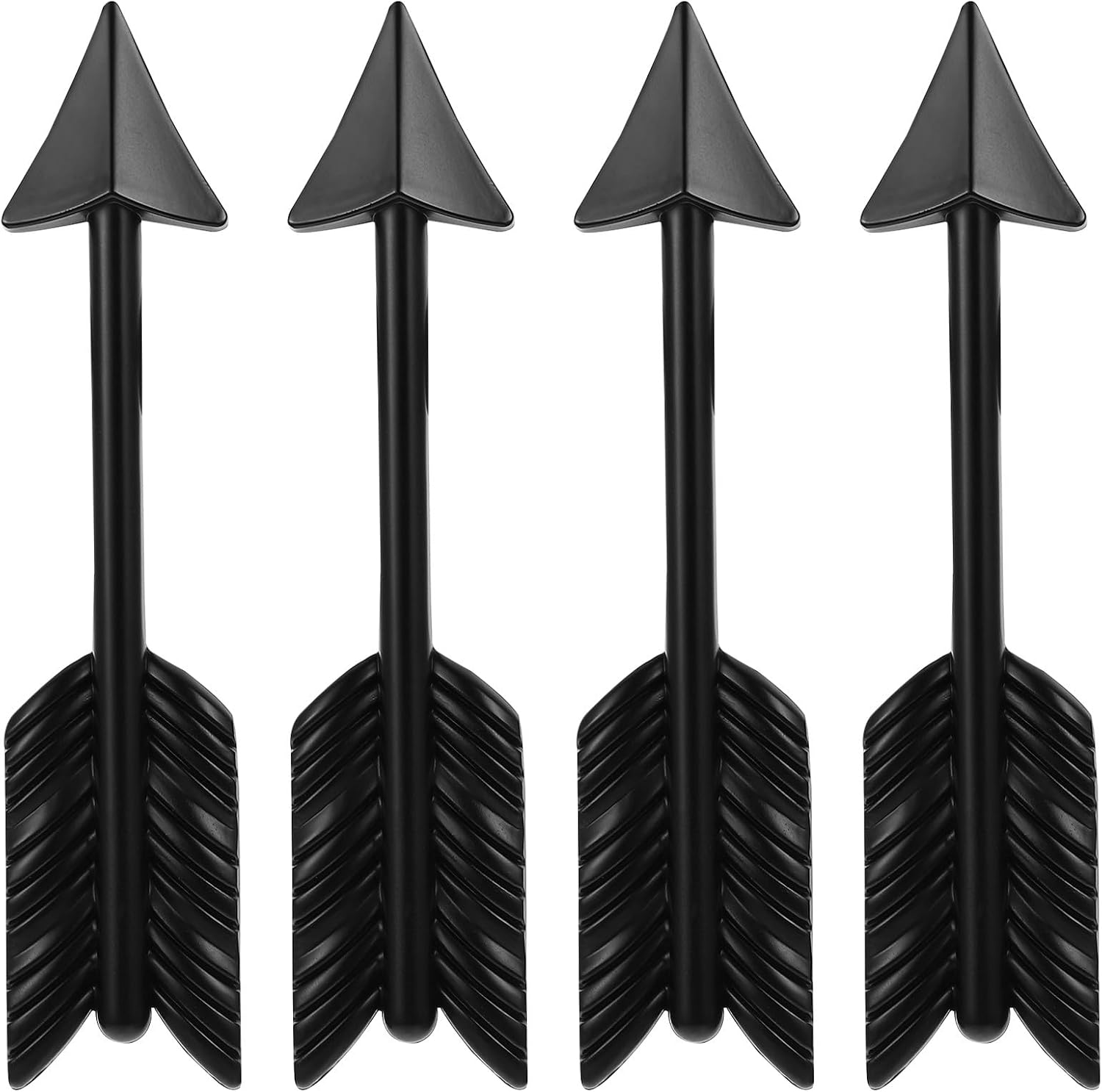 HAKIDZEL 4Pcs Arrow Shaped Cabinet Pulls Drawer Handles Black Matte ...