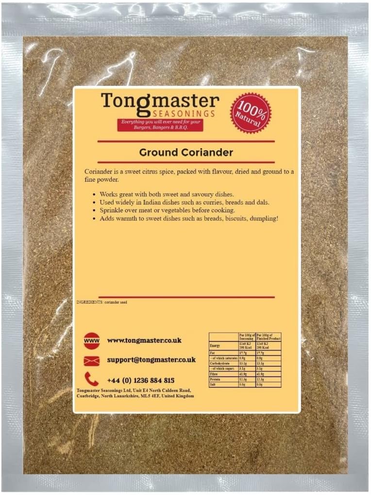 Ground Coriander Powder - 500g (Shaker Jar) : Amazon.co.uk: Grocery