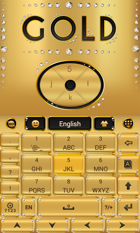 Gold GO Keyboard Theme &Emoji - App on Amazon Appstore