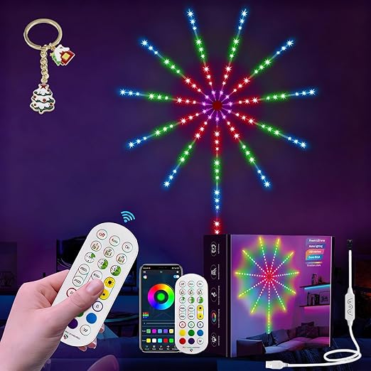 Amazon.com: WiFi Bluetooth Smart Fireworks LED Light, Dream Colors LED ...