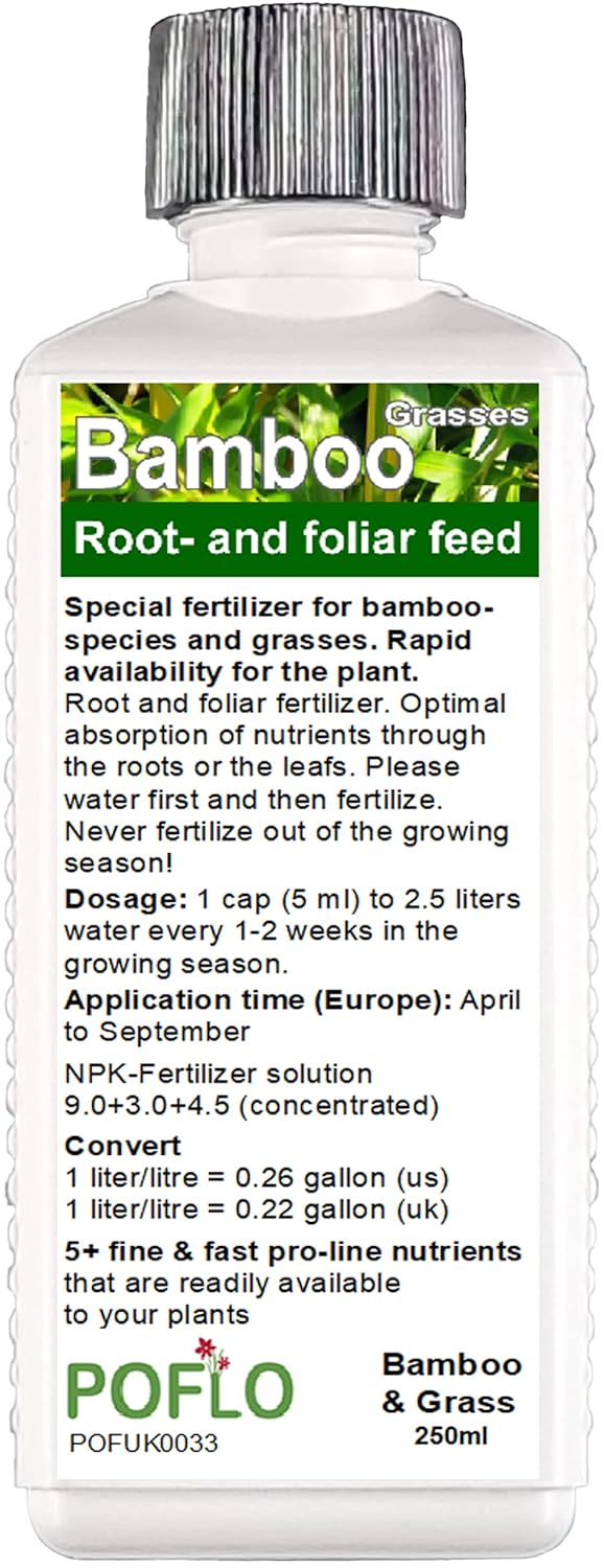 POFLO Bamboo Liquid Fertilizer HighTech NPK for bamboos and grasses ...