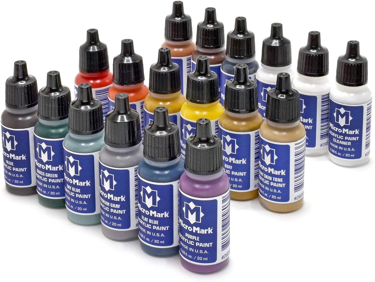 Amazon.com: Micro-Mark Basic Color Model Paint Set - Versatile Paint ...