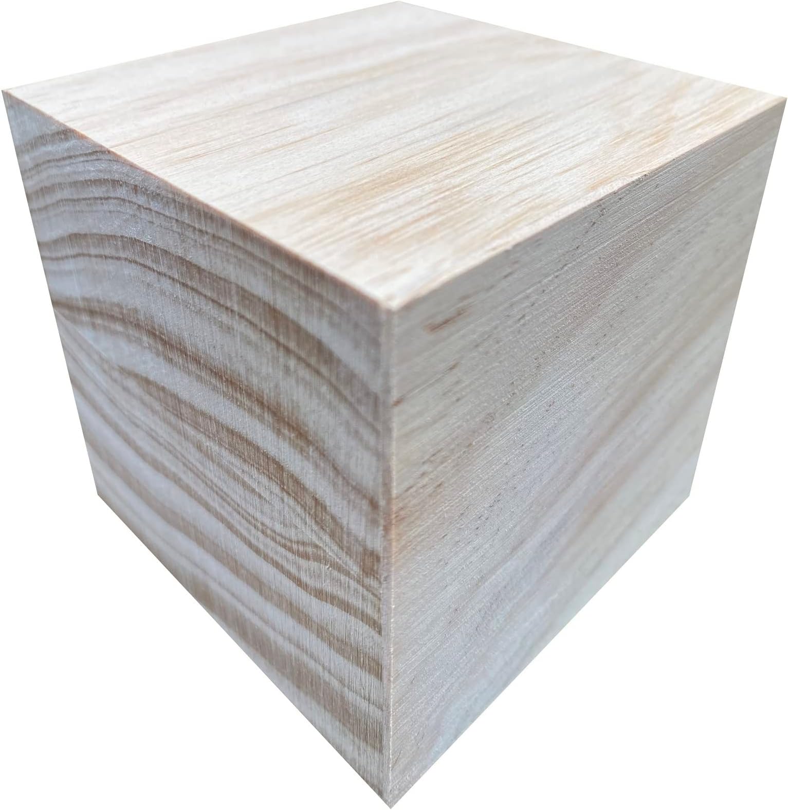 Amazon.com: 4 Inch Solid Wood Block Cube, Large Wooden Blocks for ...