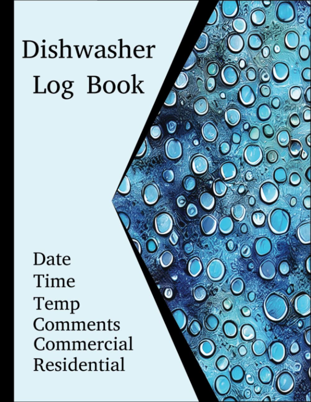 Dishwasher Log Book for Commercial & Residential Maintenance and Record ...
