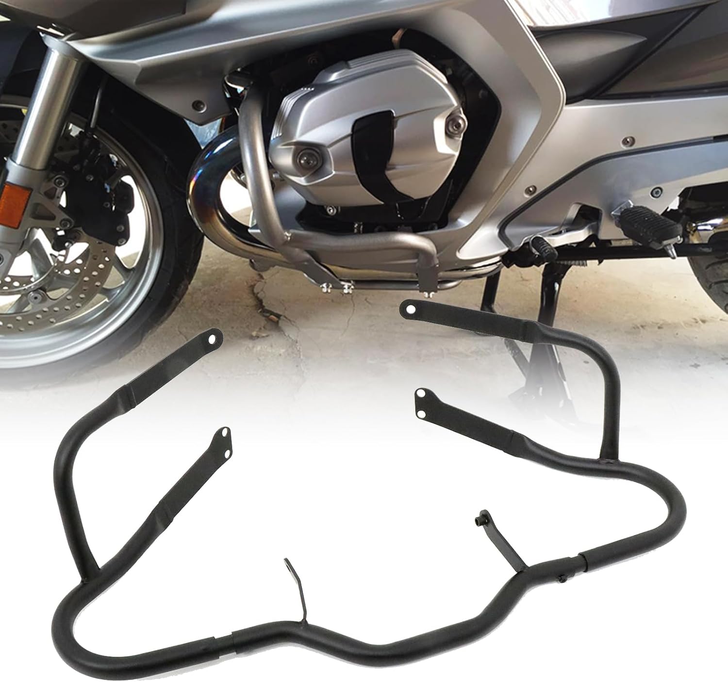 Amazon.com: CHIFUN Engine Guard Front Highway Crash Bars Steel ...