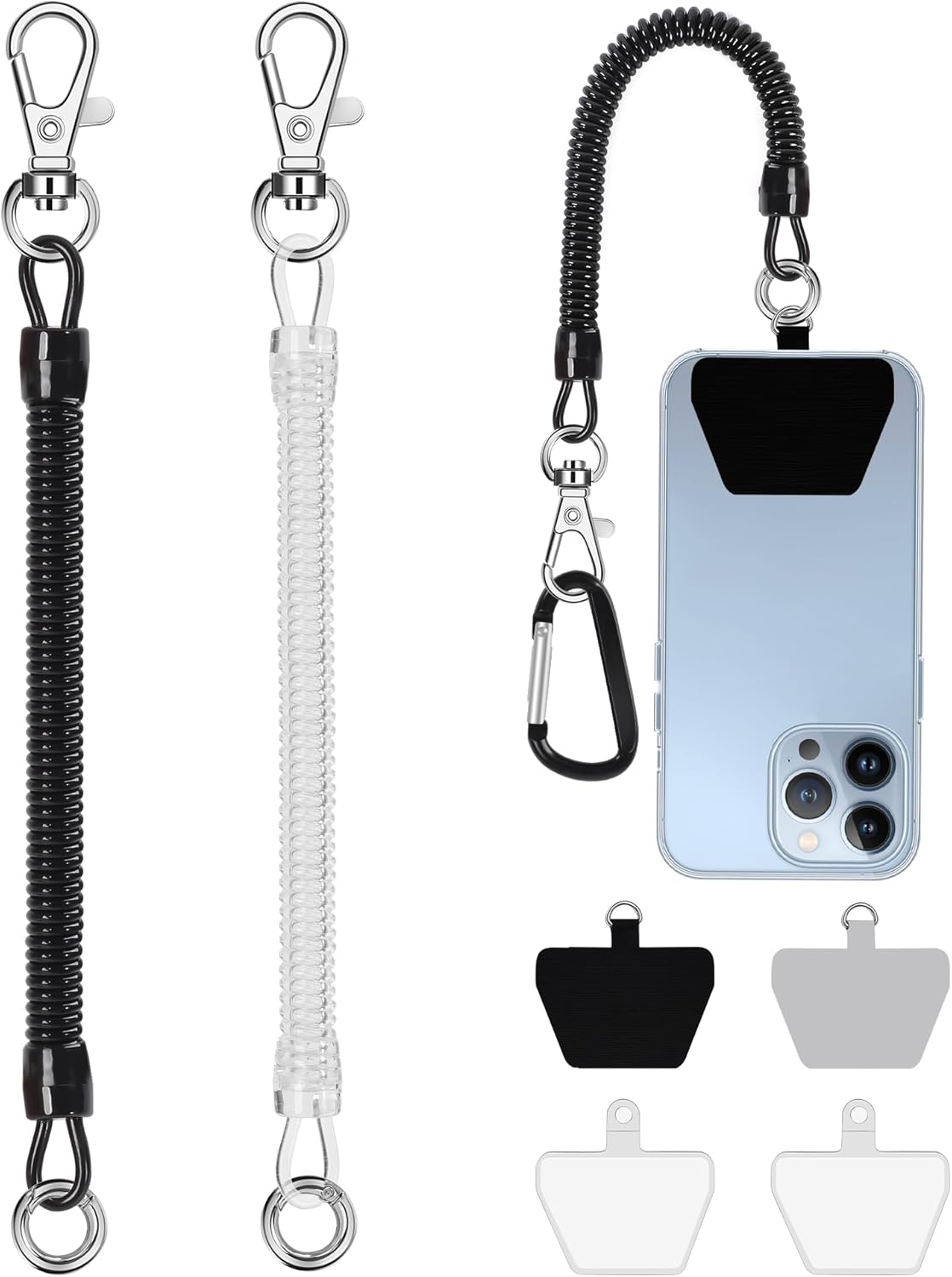 Amazon.com: takyu Phone Tether, 2PCS Phone Lanyard Tether with 4*Patch ...