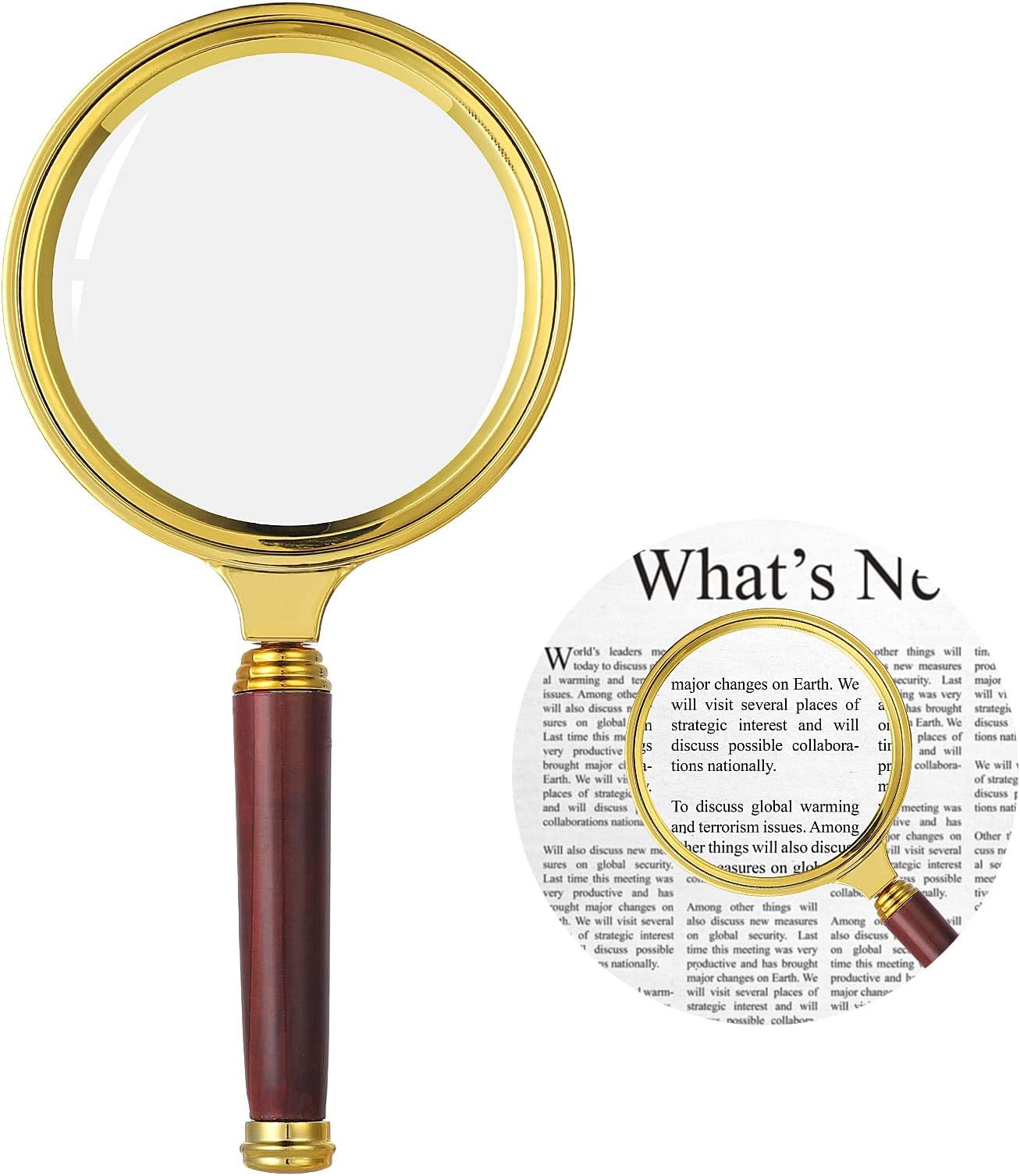 cobee 10-fache Leselupe, Handlupe zum Erlernen des Lesens älterer ...