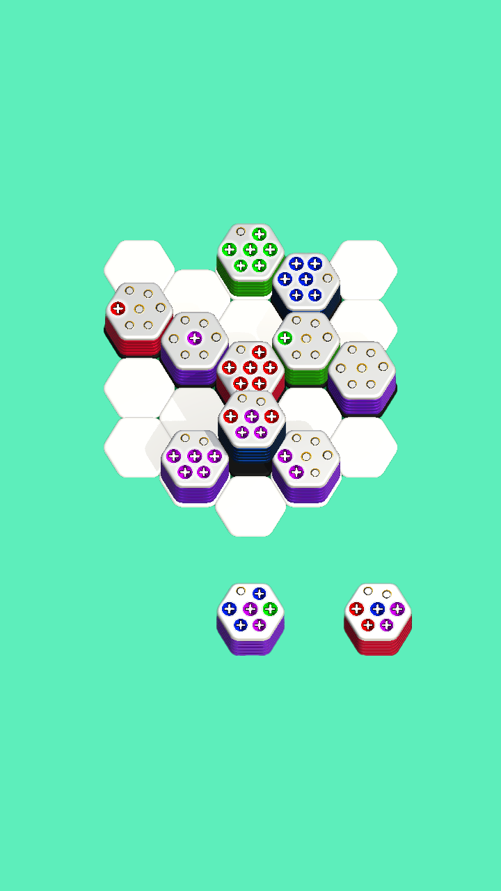 Screw Jam Hexa Color Sorting: Hexa Sort Screw_Unscrew Nuts & Bolts DIY ...