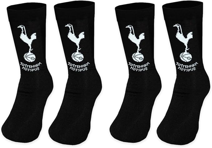 Tottenham Hotspur FC Official Gift 2 Pair Pack Boys Dress Socks Size 12 ...