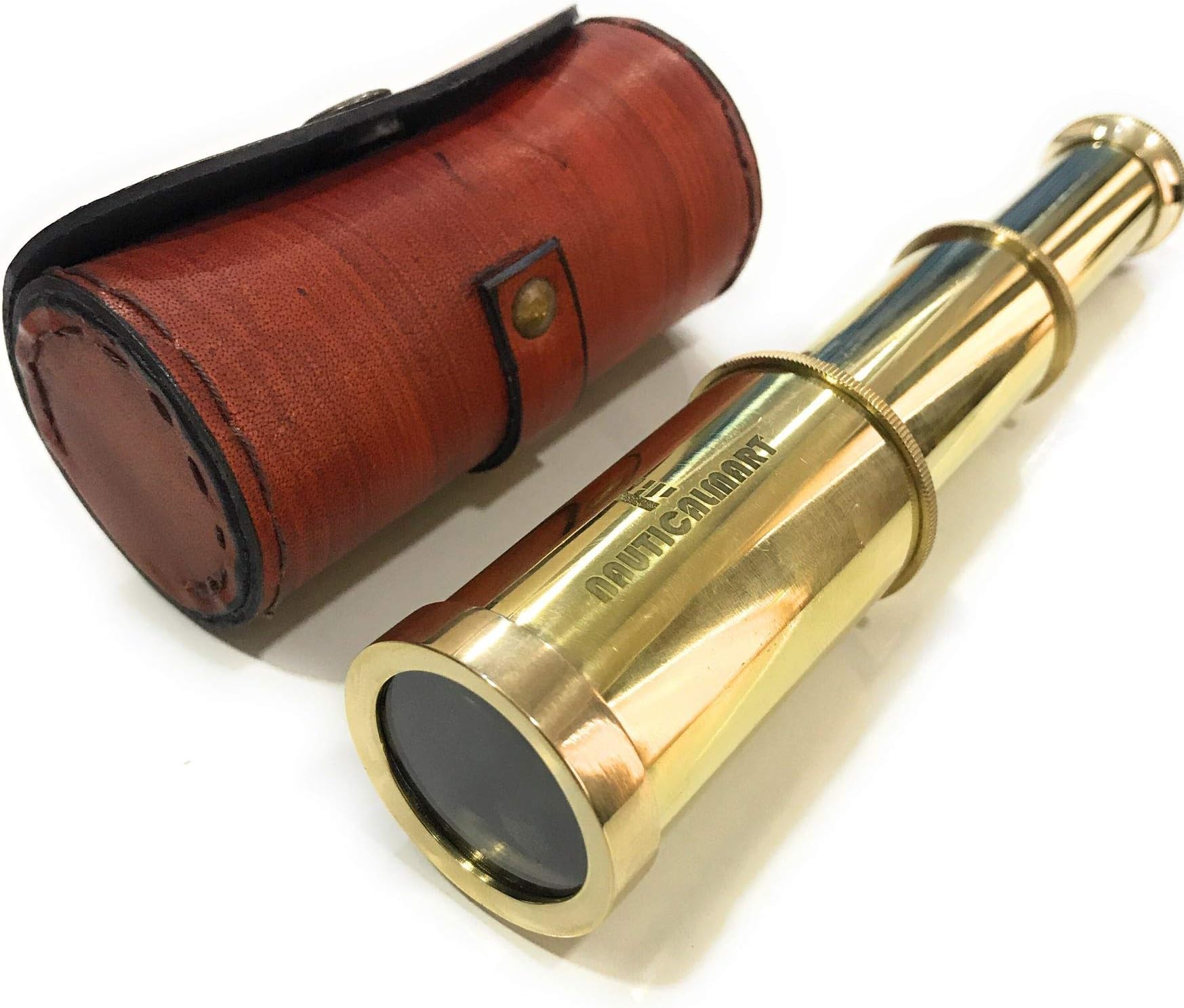 Amazon.com: Solid Brass Handheld Telescope 6" - Nautical Pirate Spy ...