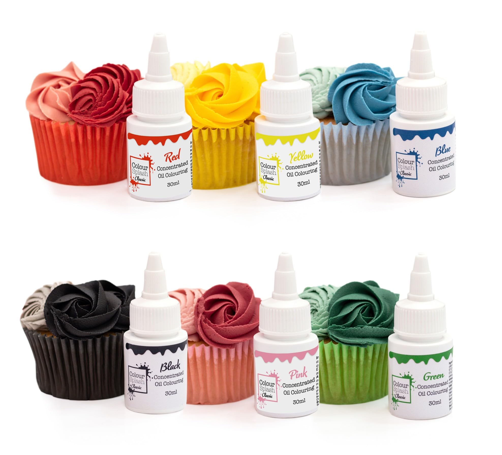 Colour Splash Oil Based Food Colour | 6 Colour Multipack | Vibrant ...