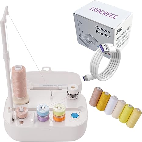 Amazon.com: LRDCREEE Automatic Bobbin Winder with Auto Stopper, Large ...