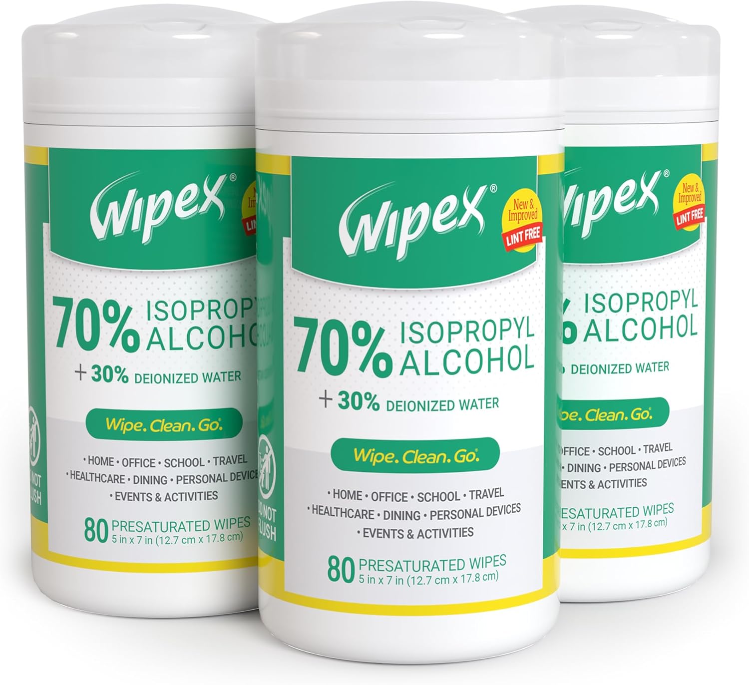 Amazon.com: Wipex 70% Isopropyl Alcohol Wipes for Electronics - 80ct ...