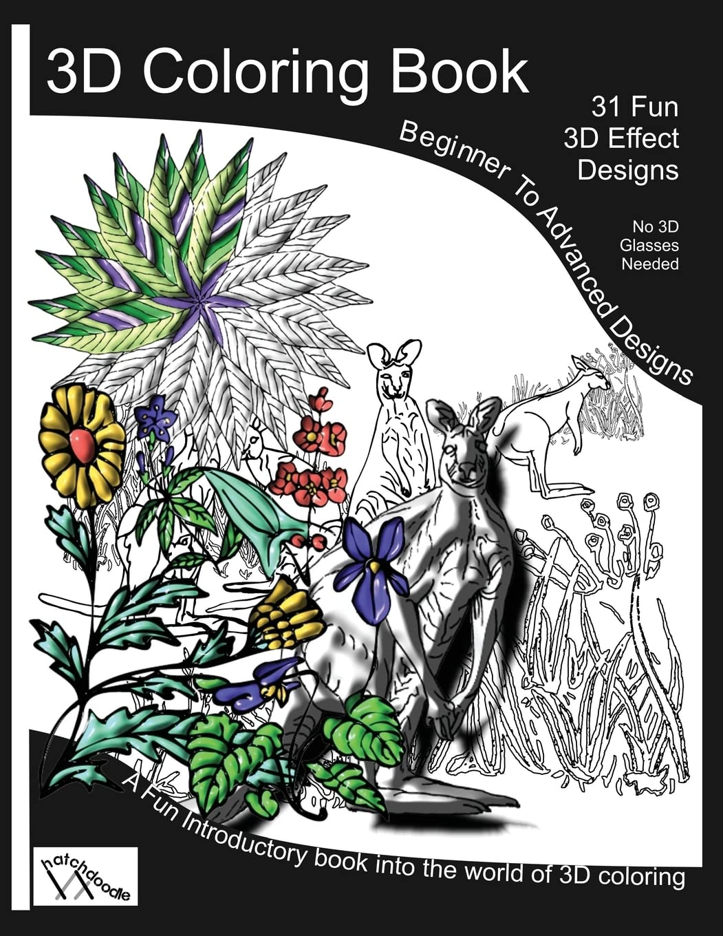 Amazon.com: 3D Coloring Book: 3D-Shaded Coloring Pages. No Glasses ...