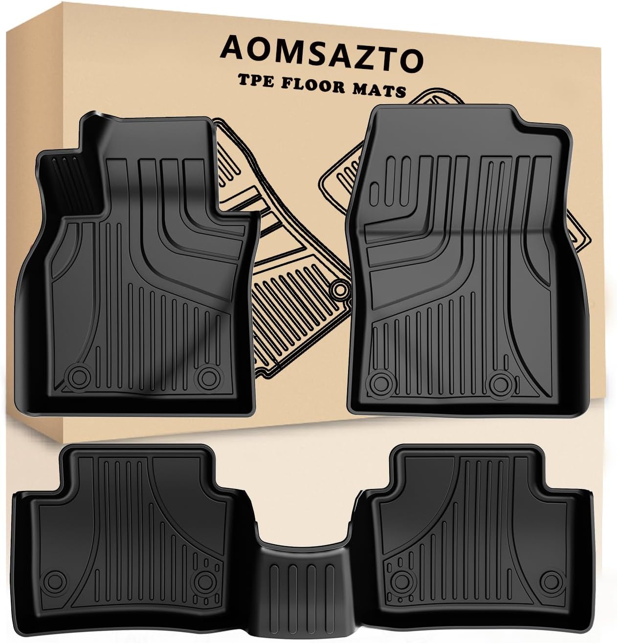 Amazon.com: Floor Mats for Mazda 3 OEM Genuine - All Weather - Heavy ...