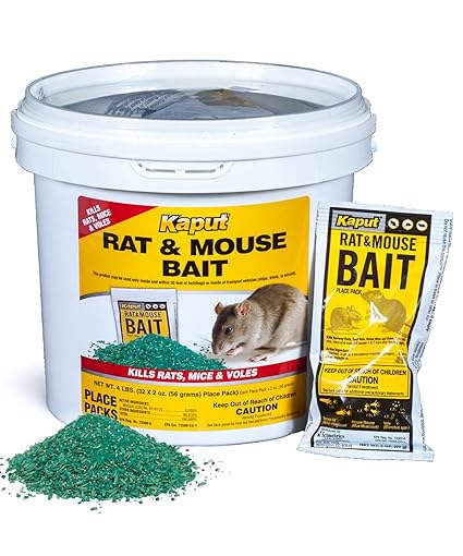 Amazon.com : Kaput Rat, Vole, and Mouse Bait- Effective Warfarin ...
