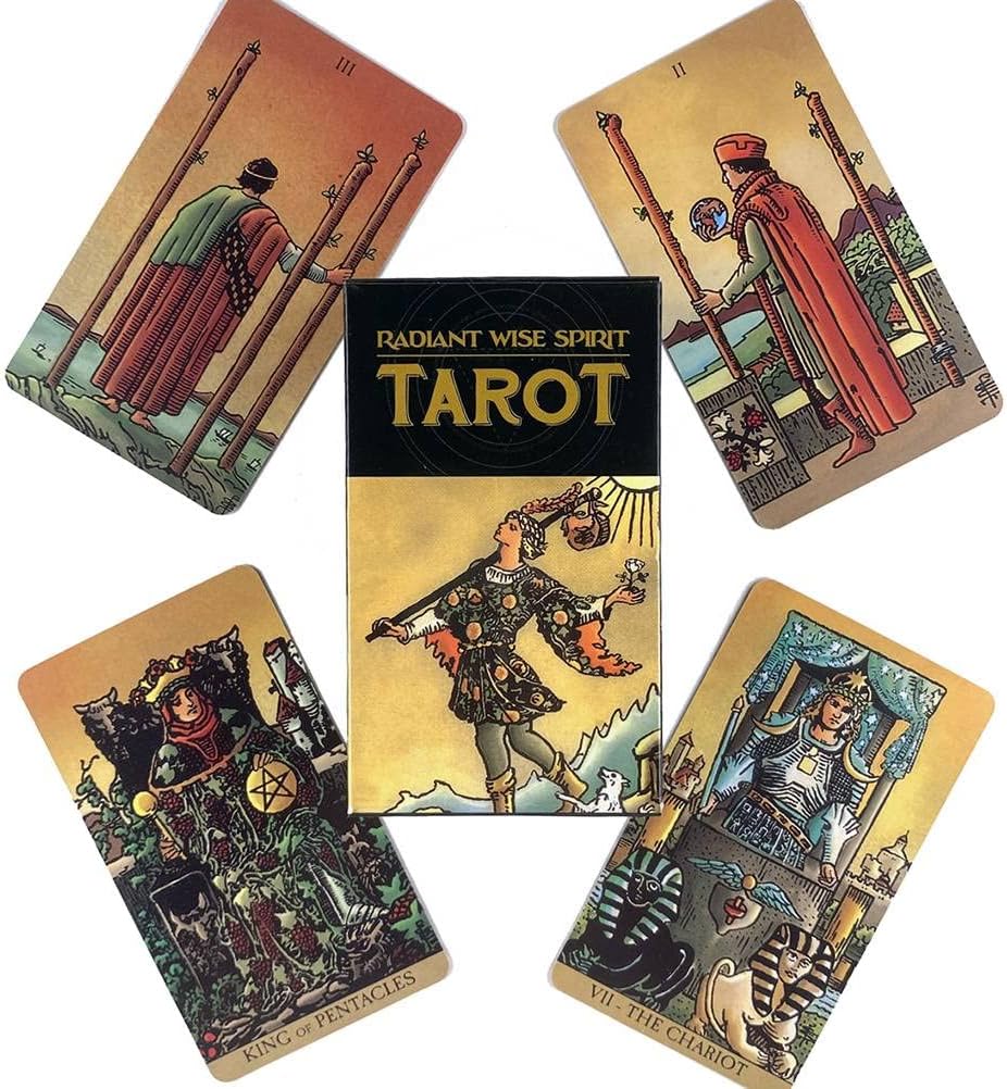 Tarot de l'esprit de sagesse rayonnant, carte de tarot, jeu familial ...