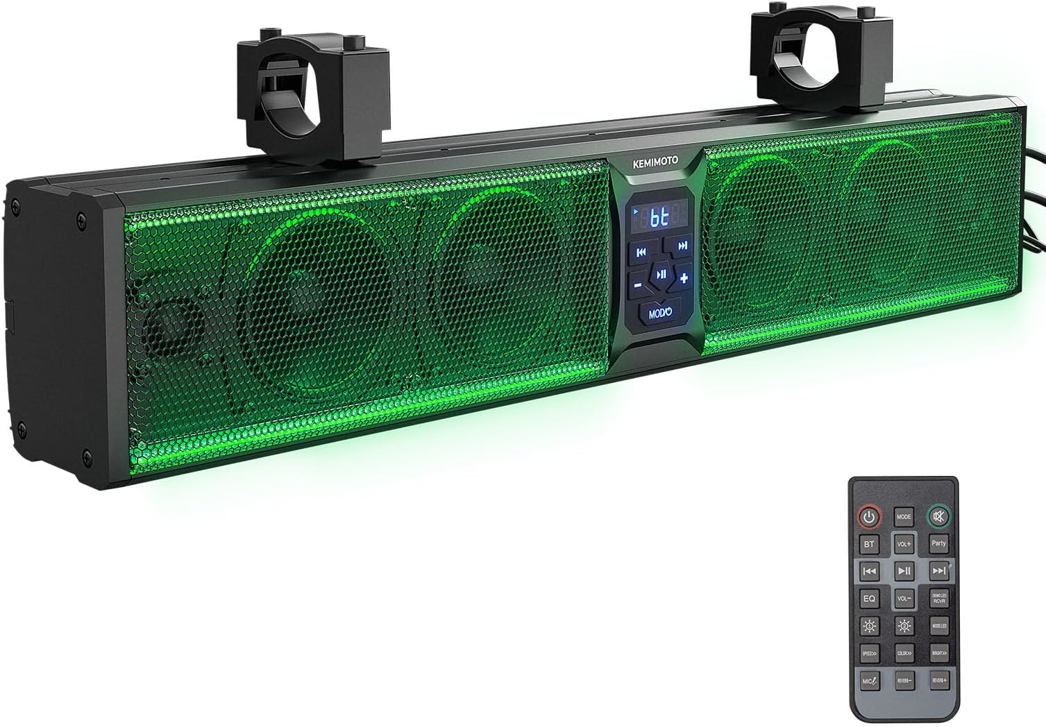 Amazon.com: KEMIMOTO Midnight 60 26-inch UTV Sound Bar Waterproof IP66 ...
