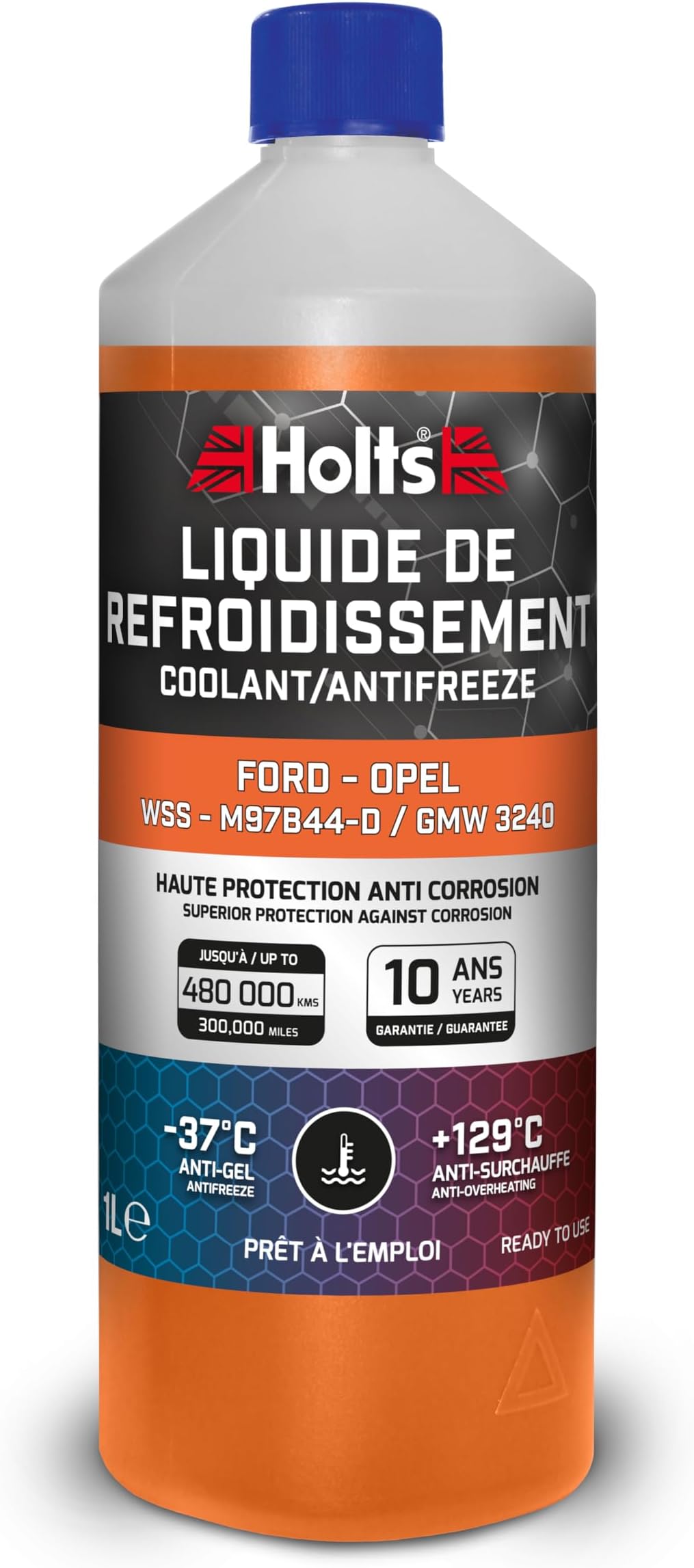 Holts HAFR0009B Antifreeze Coolant for Car Ford Vaux Opel, WSS-M97B44-D ...