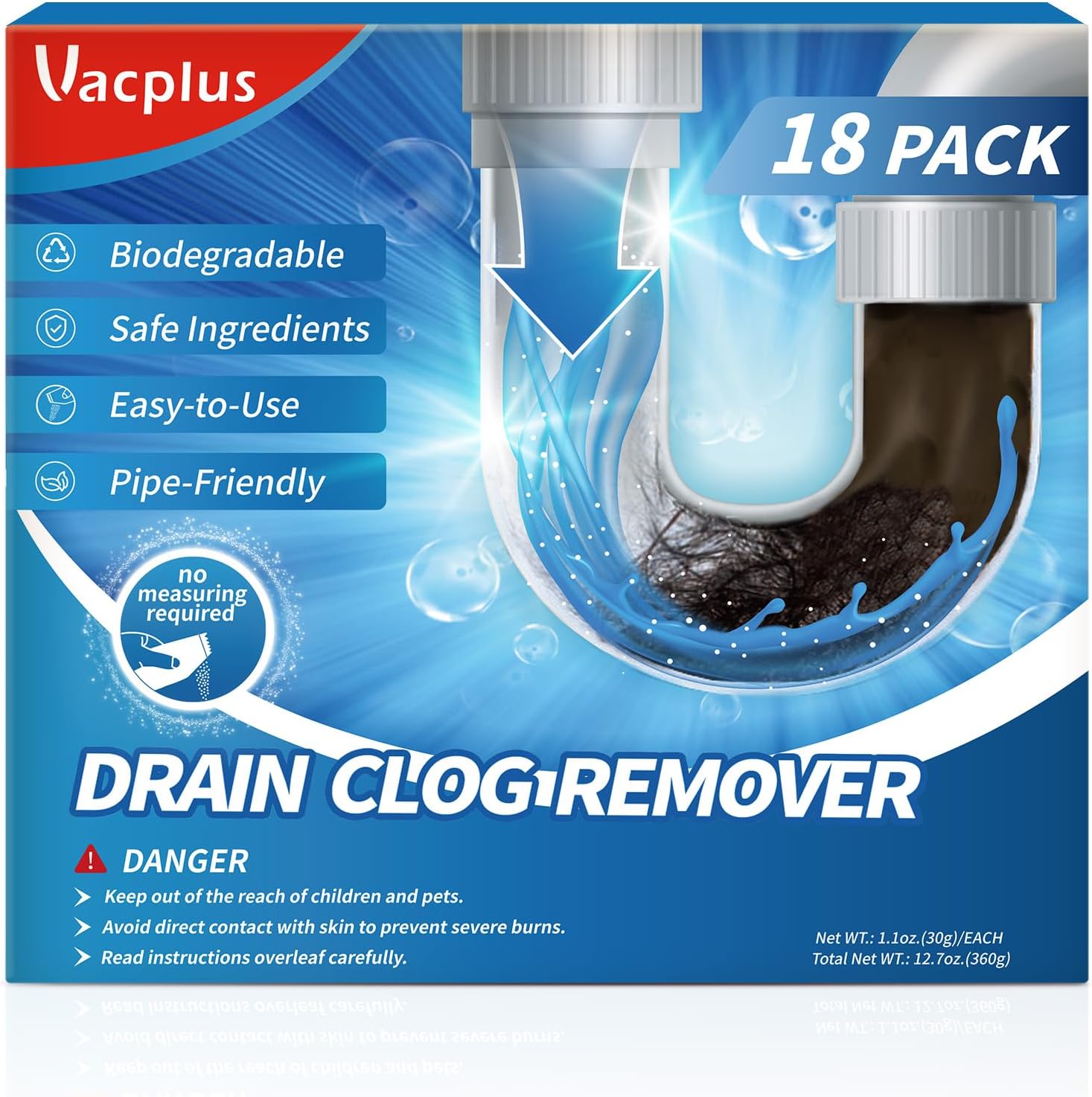 Amazon.com: Pureegg Drain Clog Remover - 12 Pack Drain Cleaner Hair Clog Remover, Powerful Sink ...