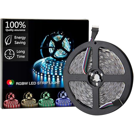 SUPERNIGHT RGBW LED Strip Light, RGB + Cool White Multi-Color Rope ...