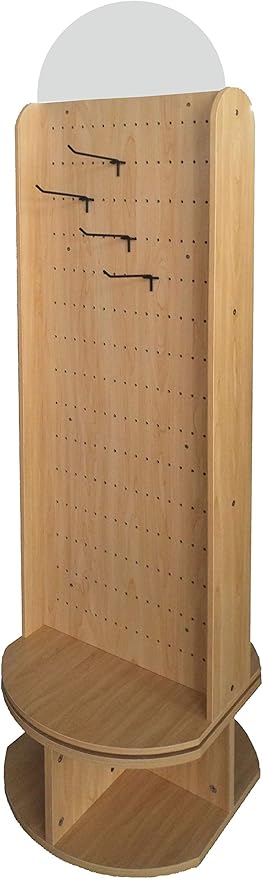 Amazon.com: FixtureDisplays® Peg Board Display, Wood Pegboard Spinner ...