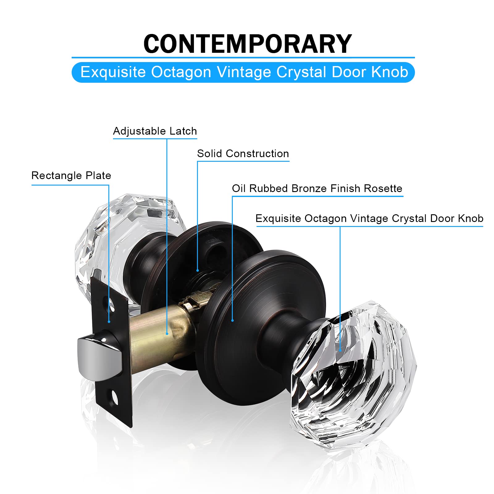 Vintage Crystal Door Knobs