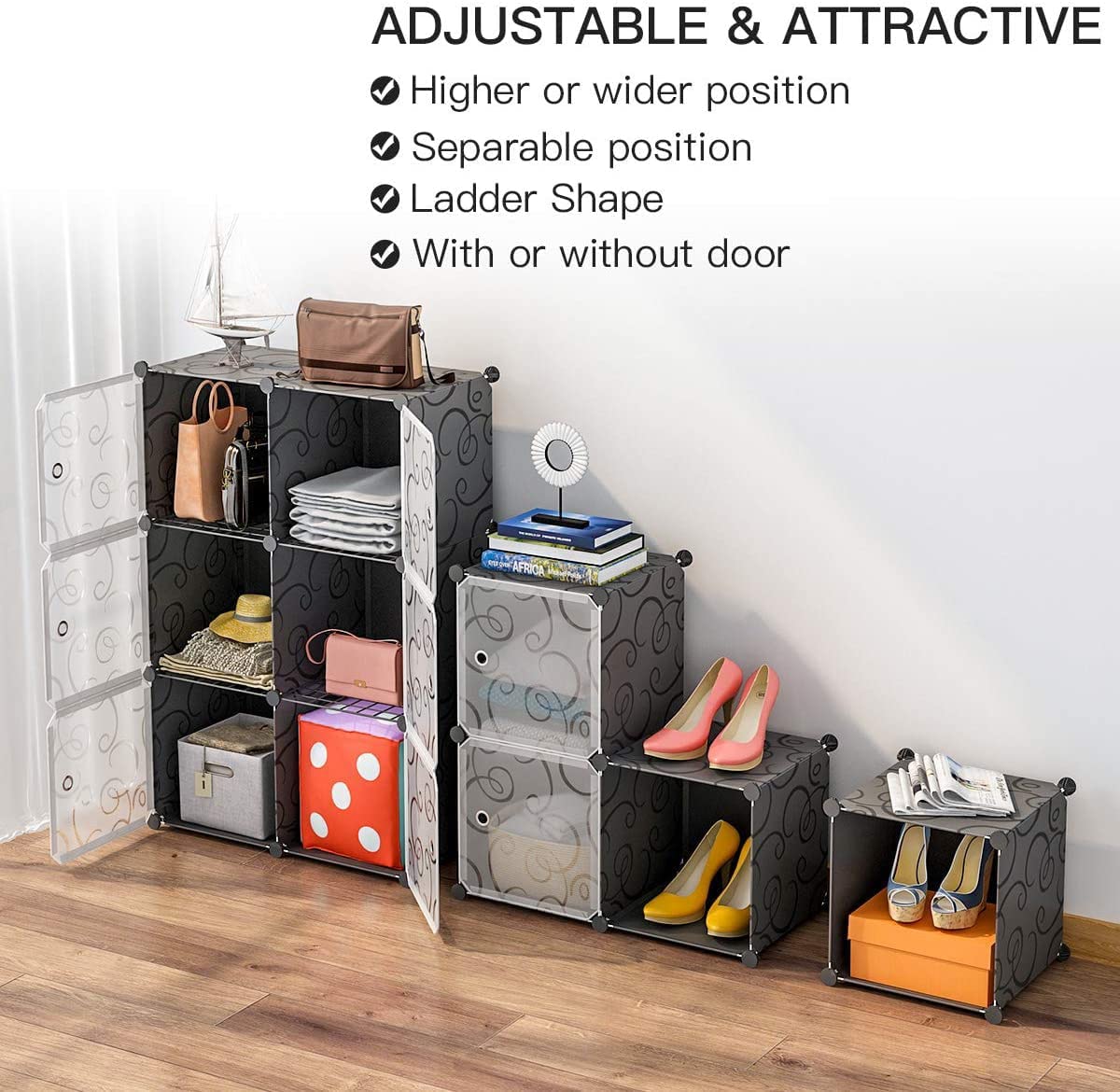 Fujampe 12 Cube Storage Organizer - 14x14 inch DIY Closet Storage ...