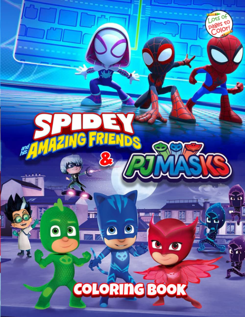 Spidey And His Amazing Friends And Pj Mask Coloring Book | Desertcart Kenya