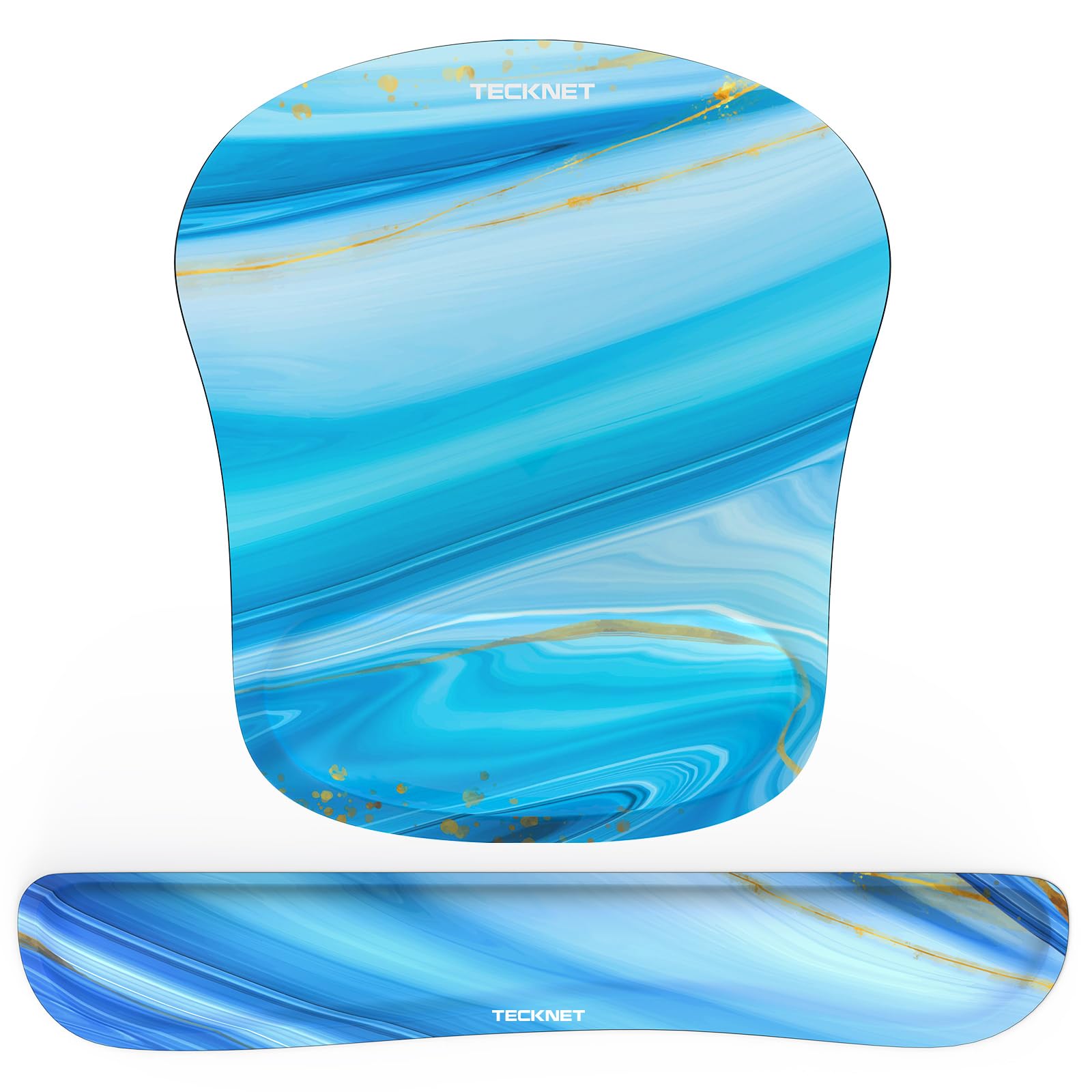 TECKNET Wrist Rest Mat, Keyboard and Mouse Wrist Support Pad Set ...