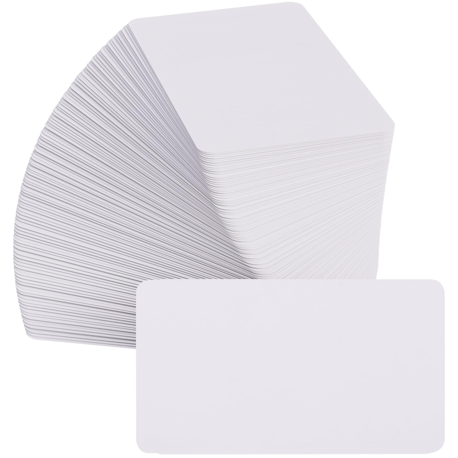 Maxgear 100Pcs Blank Business Cards, 3.5" X 2" Kraft Paper Note Card ...