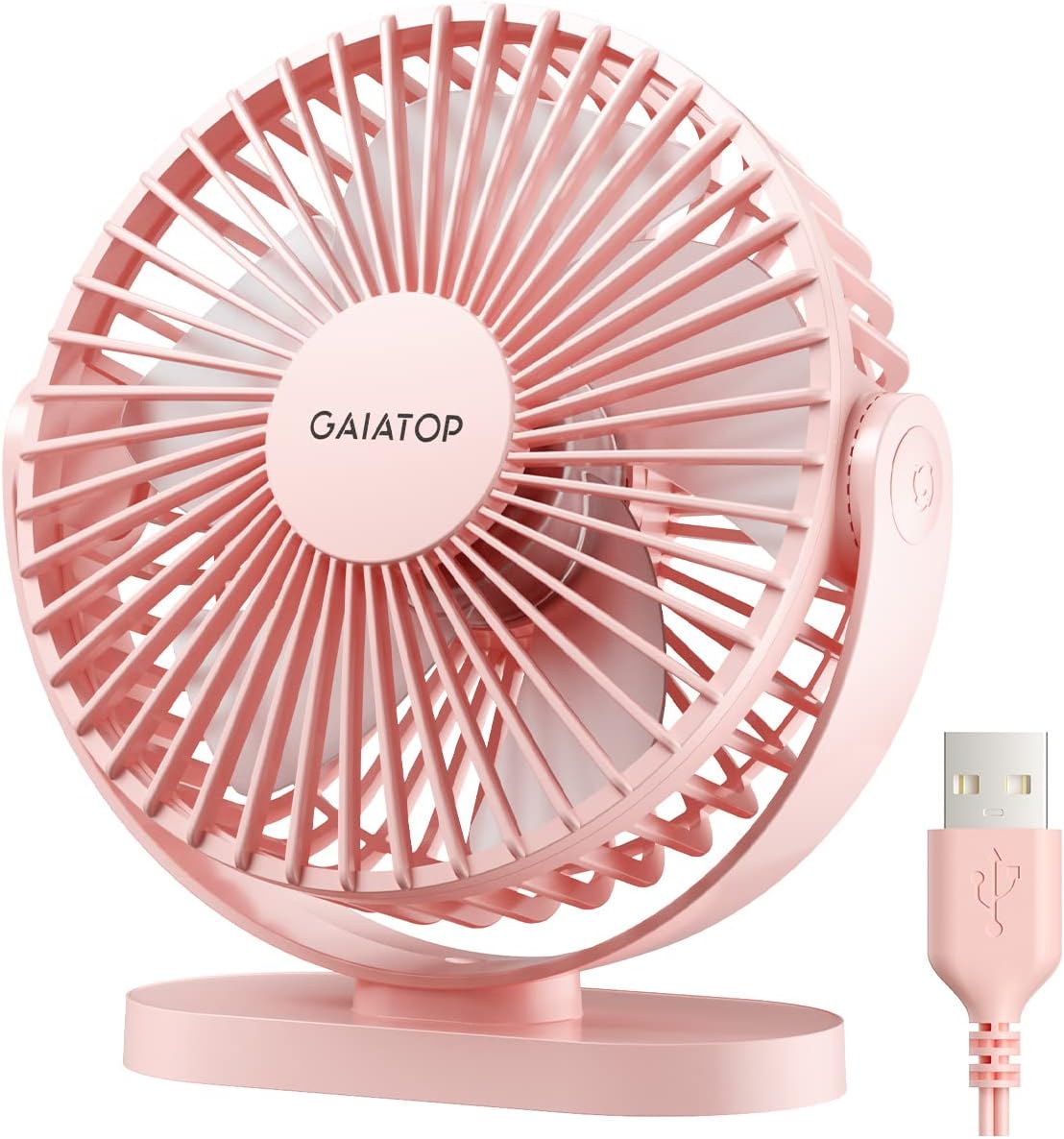 Amazon.com: Small USB Desk Fan, 4 Inch Quiet Mini Table Fan, 3 Speeds ...