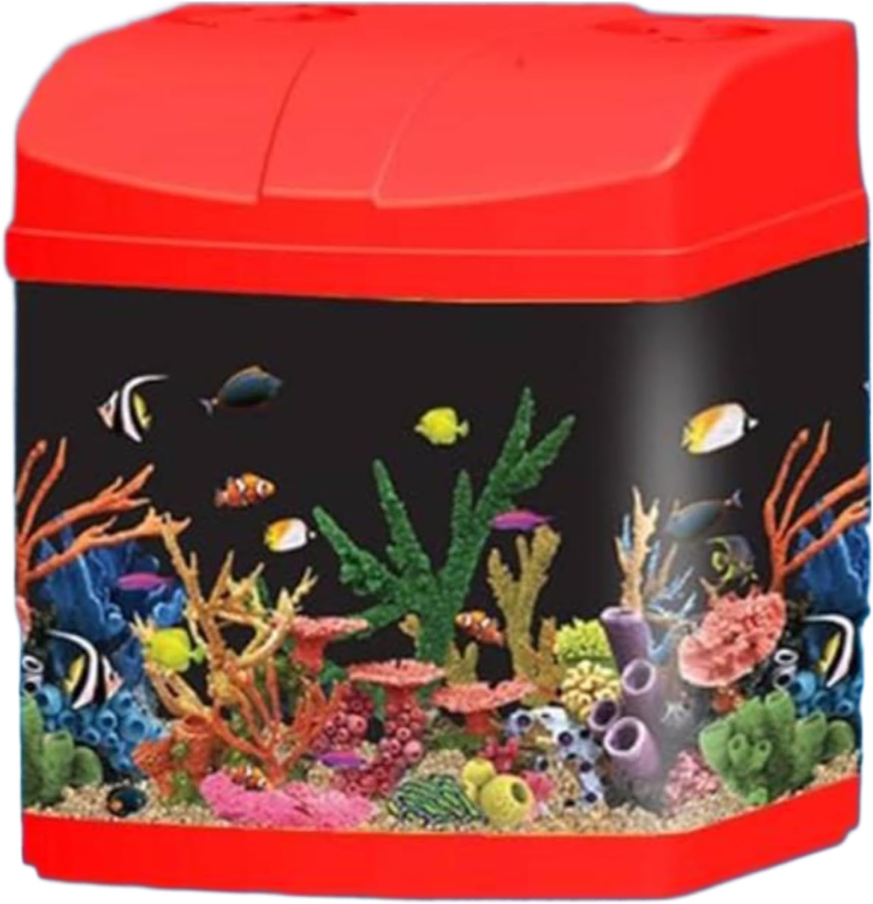 Tah 2-Liter Acrylic Mini Aquarium Fish Tank with Led Light – Ideal for ...